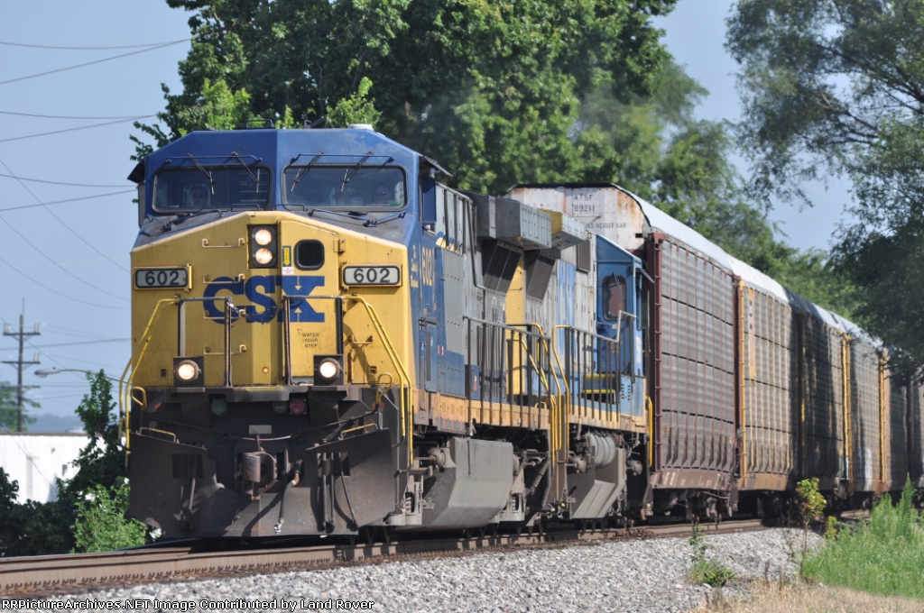 CSXT 602 On CSX Q 299-07 Eastbound